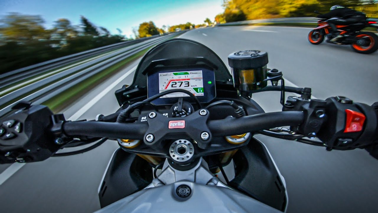 Aprilia Tuono V4 Factory 1100 / Launch Control / Top Speed / Sound ...