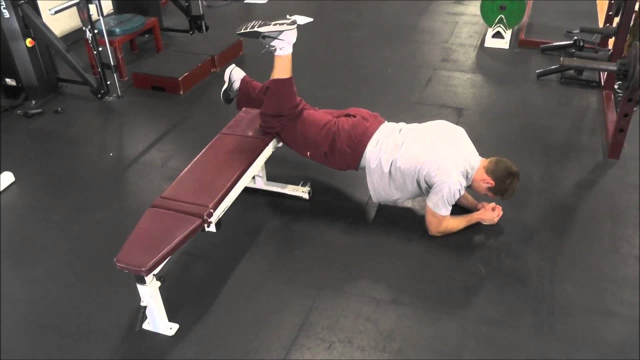 Hip Flex Prone Isometric BW - YouTube