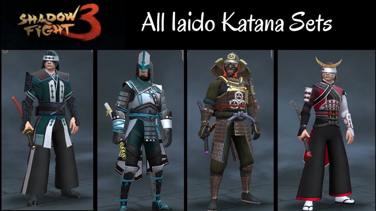 Shadow Fight 3 || All Iaido Katana Sets #shadowfight3 - YouTube