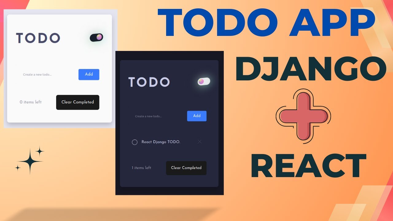 Todo With React And Django Api React Django Youtube