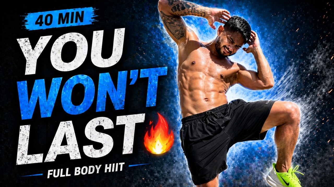 40 Min Full Body HIIT Workout (At Home, No Equipment) - YouTube