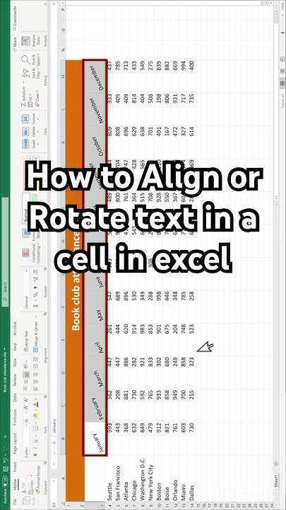 How to Align or Rotate text in a cell in Excel Must watch!! #data #exceltutorial # ...