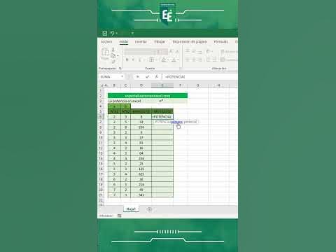La potencia en excel #excel #microsoftexcel - YouTube