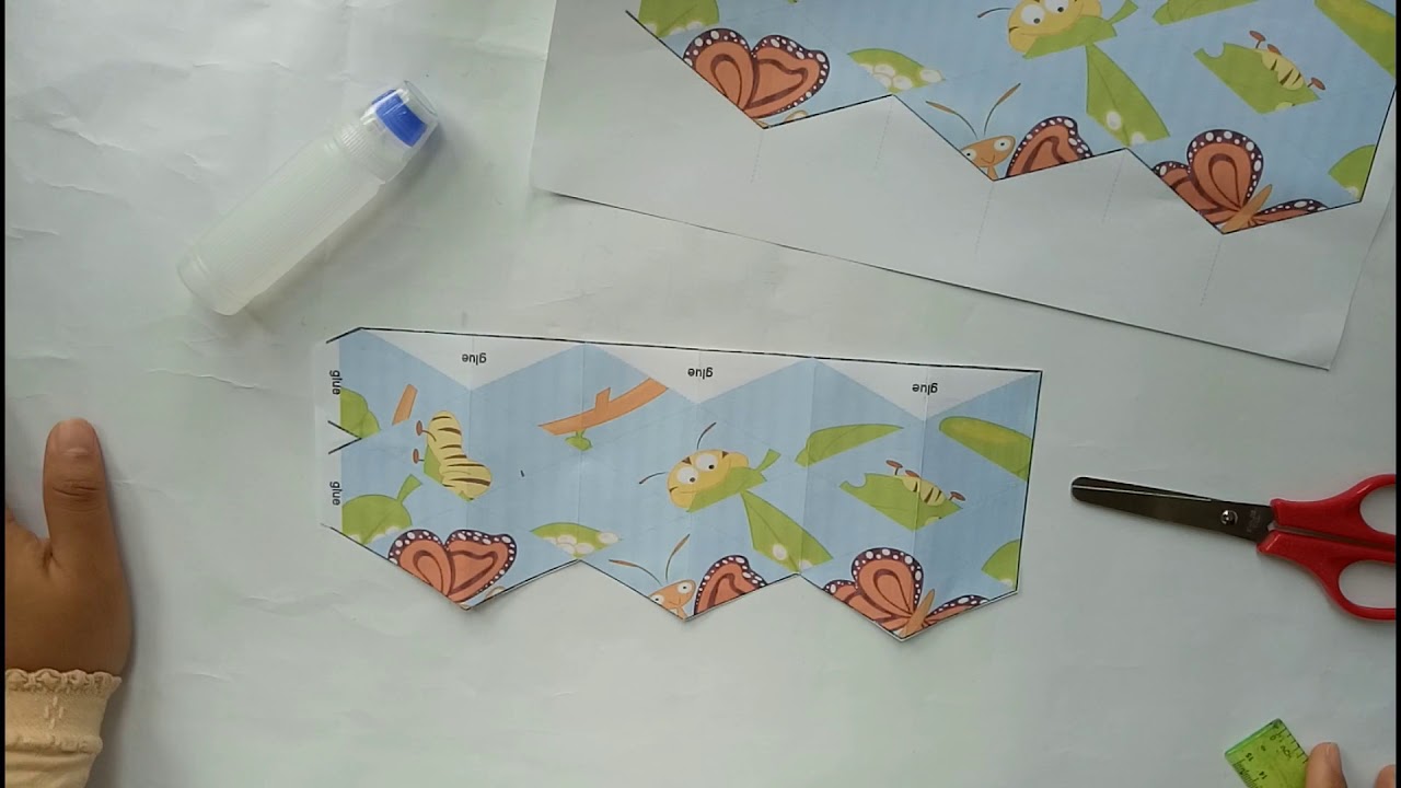 Butterfly Life Cycle Paper Toy Flextangle - YouTube