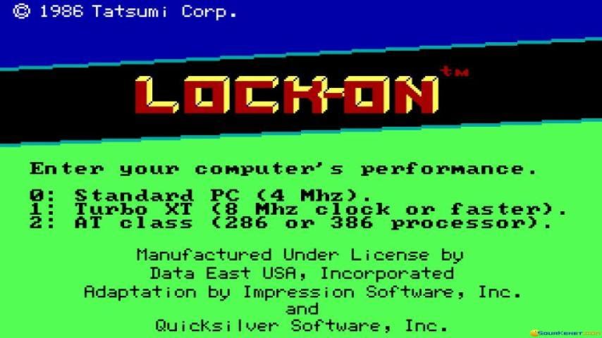 Lock-On gameplay (PC Game, 1986) - YouTube