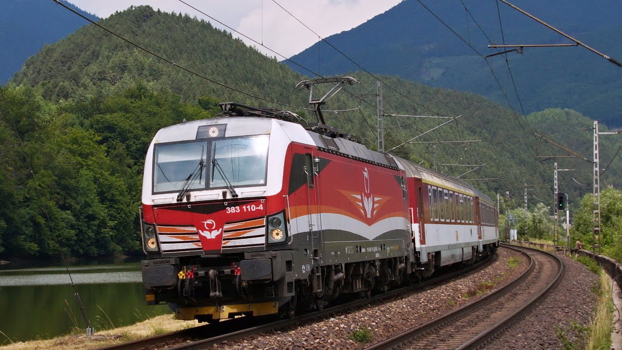 Vlaky Slovensko - ZSSK Vectron 383.110 Kakaovník R606 Tatran - YouTube
