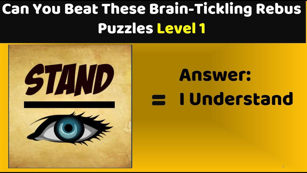 Can You Solve This Rebus Puzzle? Level 1 - YouTube