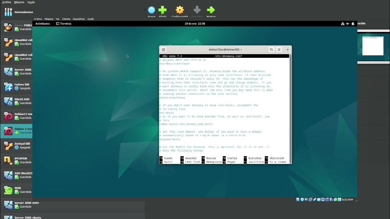Debian con DNSMASQ - YouTube