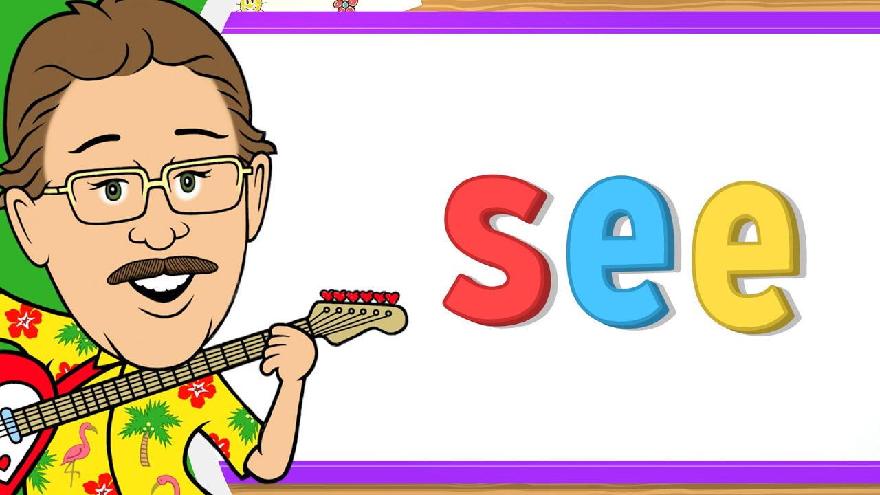 I Love Learning Sight Words | See | Jack Hartmann Sight Words - YouTube