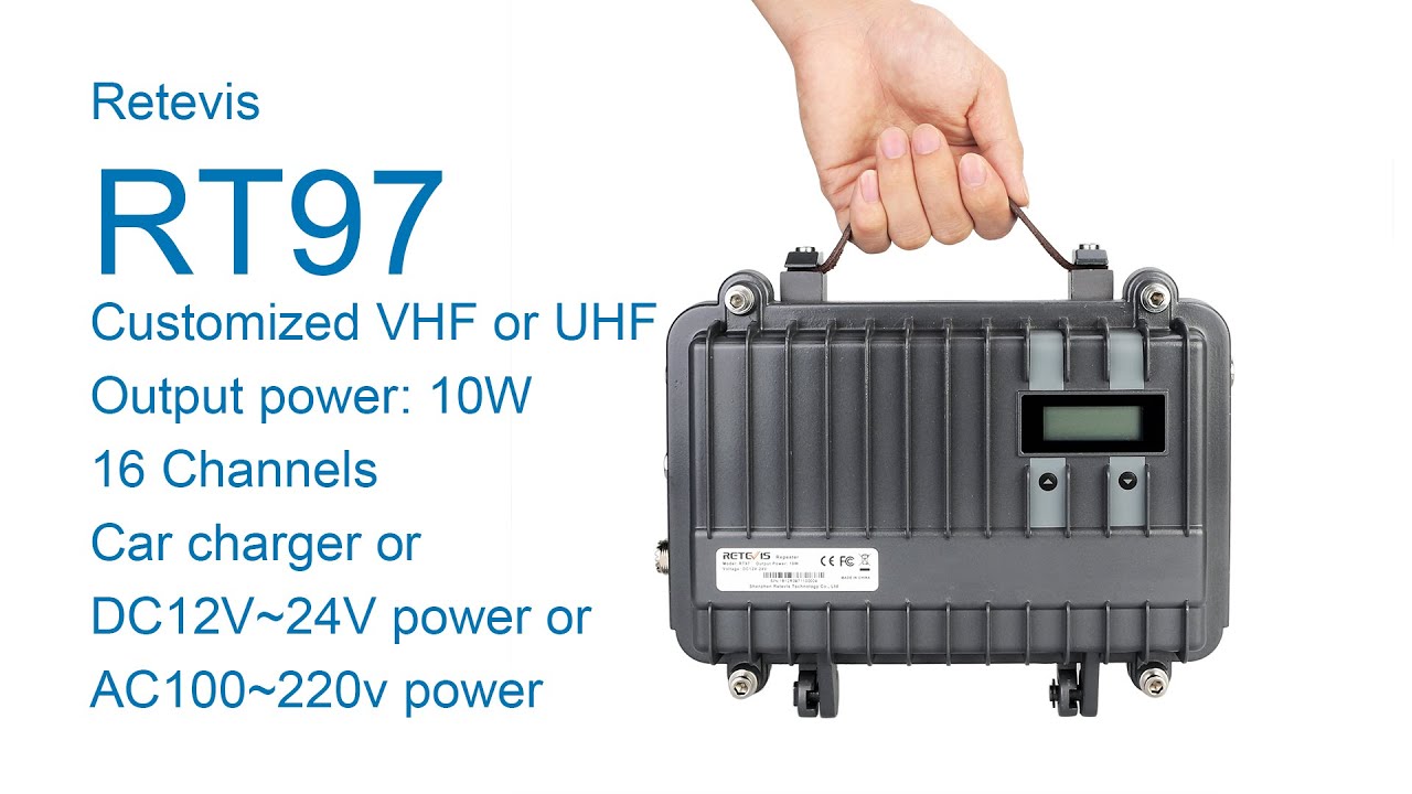 RETEVIS RT97 Unboxing, install and test with Ailunce HD1. - YouTube