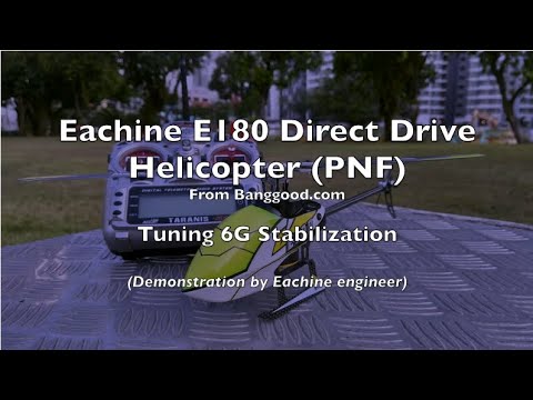 🚁Eachine E180 Direct Drive Helicopter - 6G Stablization Tuning - Part 4/4 - YouTube