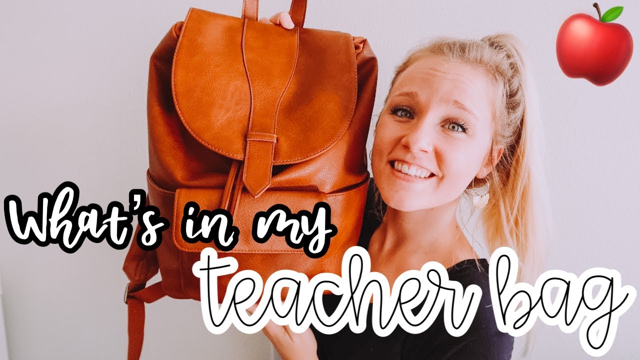 WHAT'S IN MY TEACHER BAG 2020! | Teacher Vlogs - YouTube