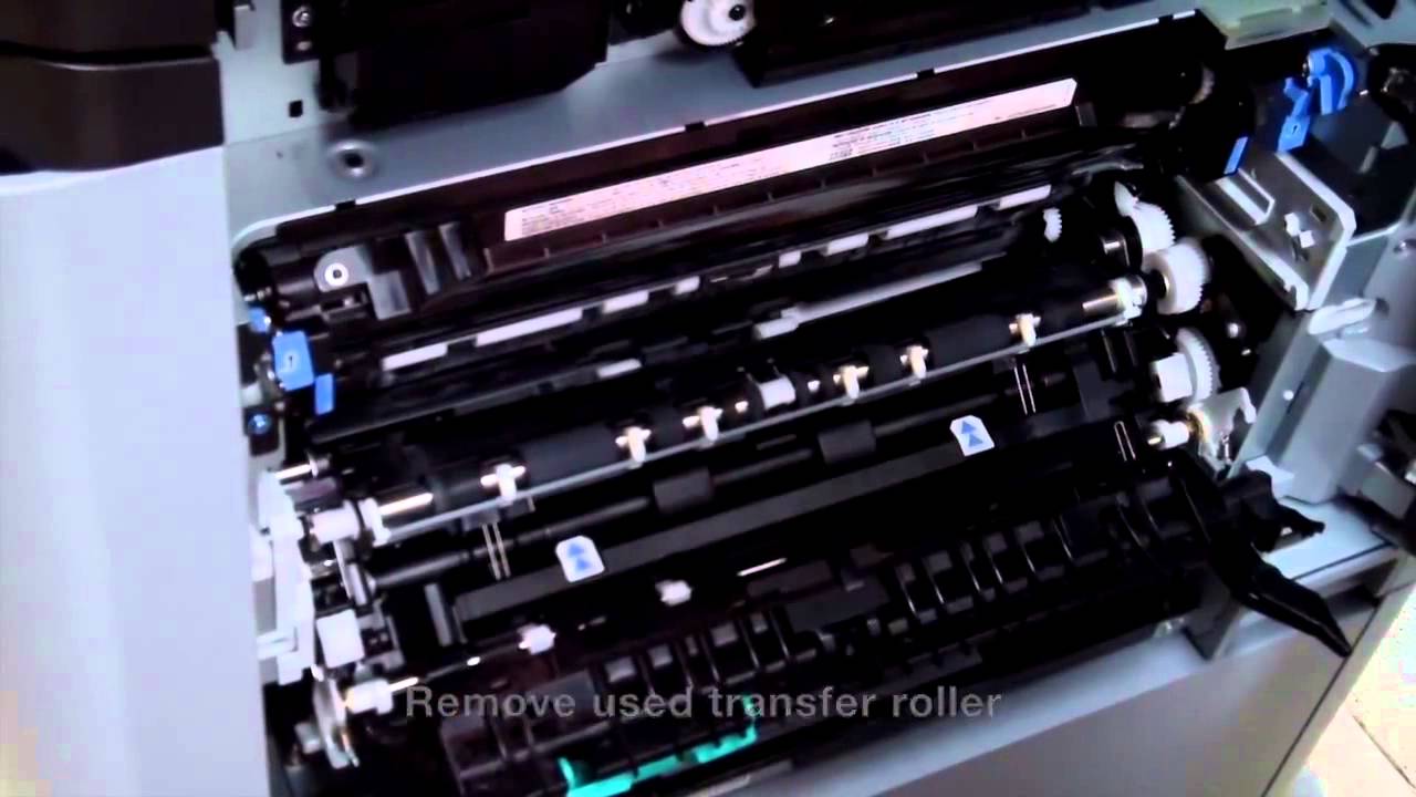 HP M855, Replace Fuser - YouTube
