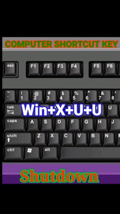 Computer shortcut key.... shutdown... #shortcutkeys #shutdown #shorts # ...