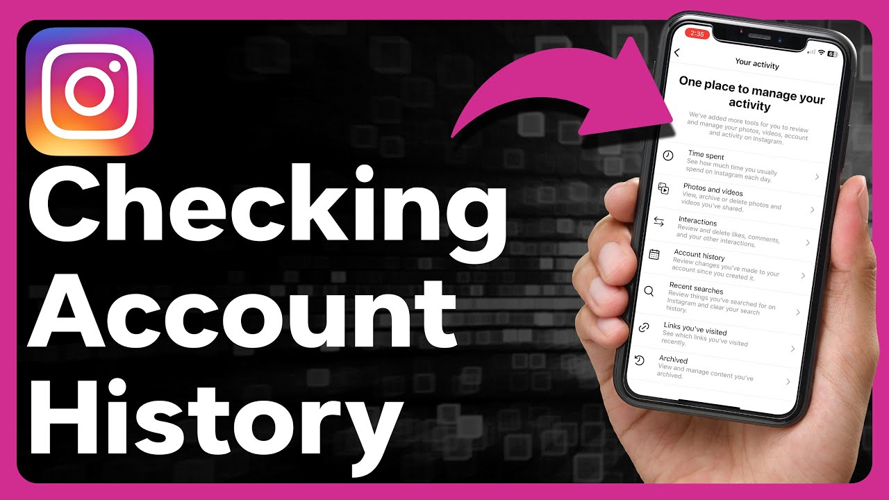 How To Check Account History On Instagram - YouTube