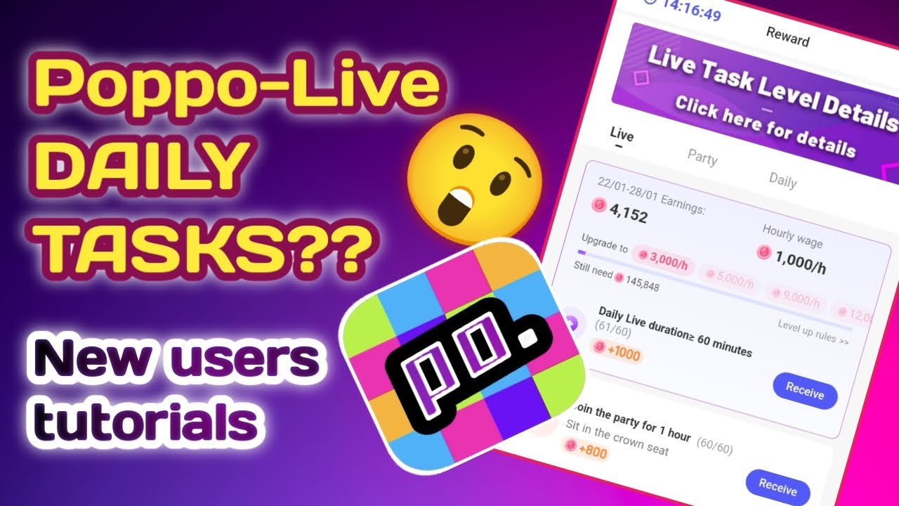 Poppo-Pano mag DAILY TASK?|Poppo Live Tutorials|Lore Vlogs - YouTube