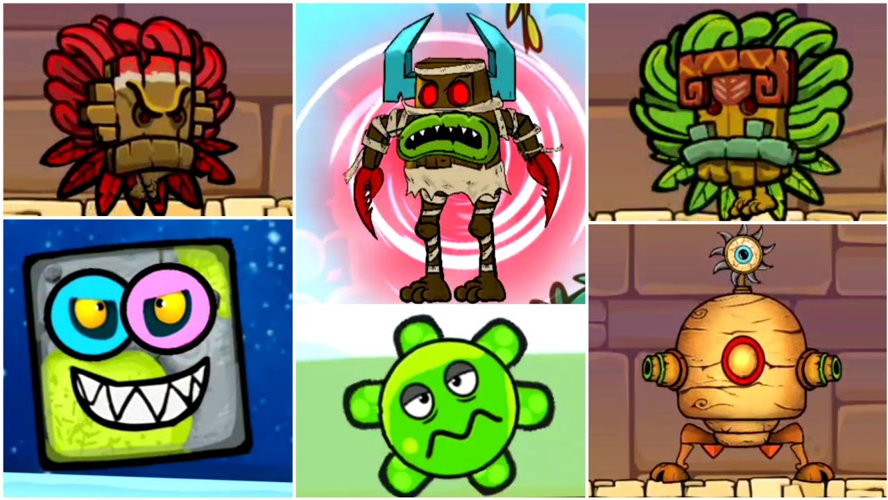 bossy ball 5 - blue ball 11 - all bosses - fight all bosses - Red Ball ...