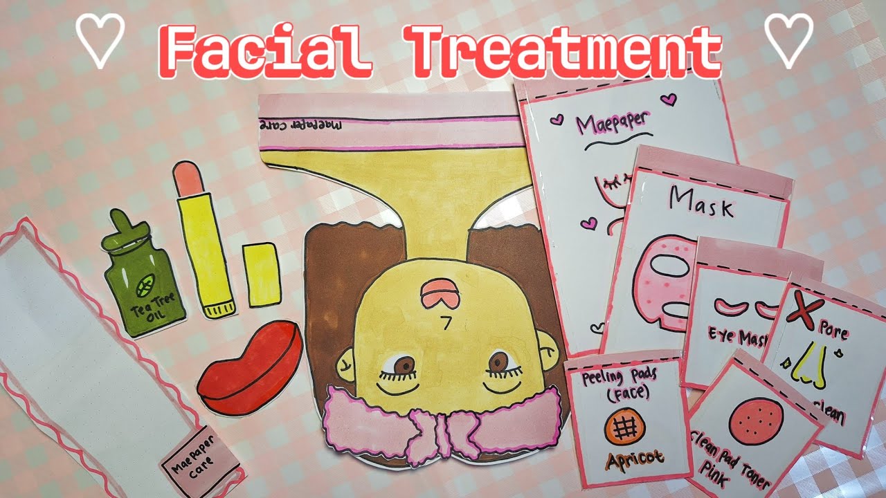 [🚀paper diy] Facial Treatment | Skin care |💆‍♀️ ASMR Relaxing 🎧🔊 | asmr ...