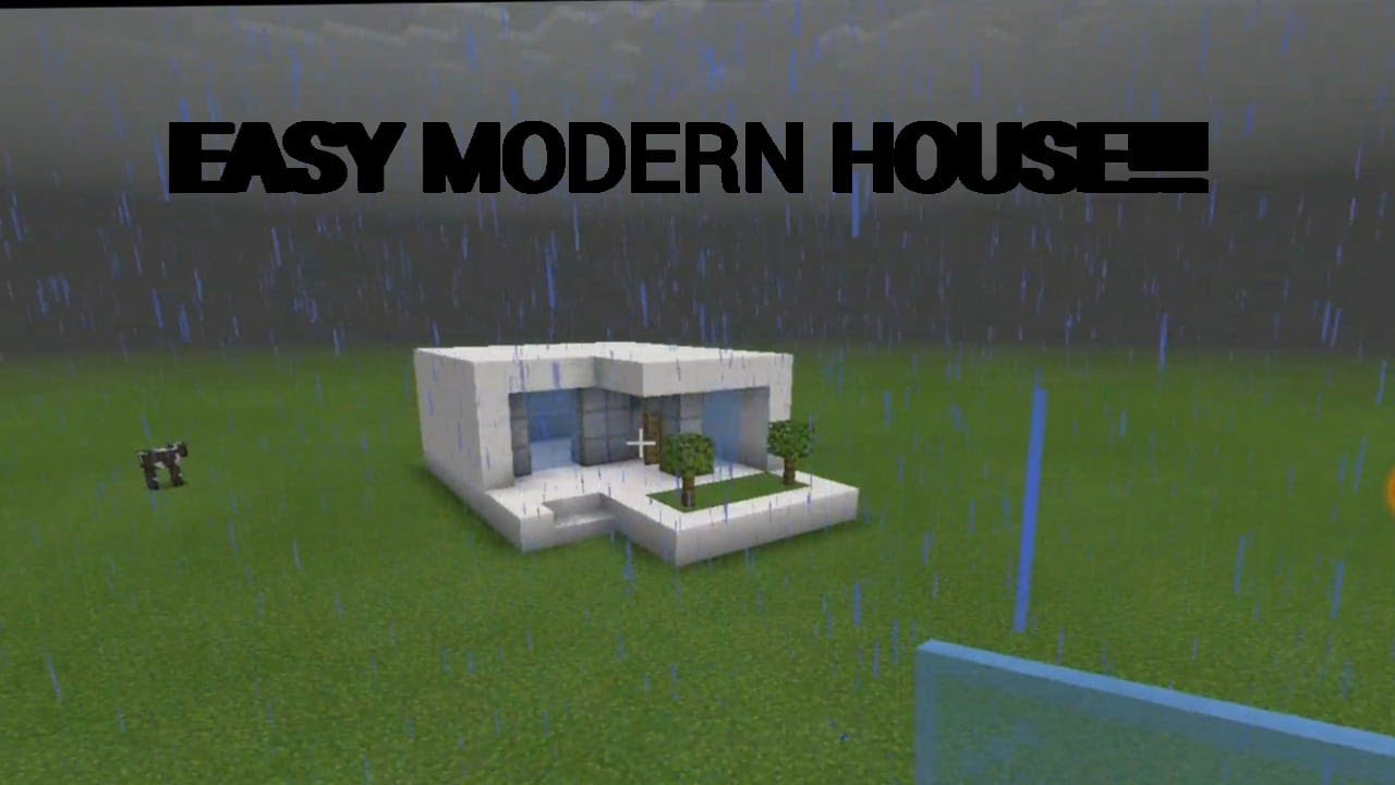 (Easy) how to biuld a modern house |Minecraft| - YouTube