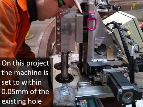 Insitu CNC Machining of M98 Hole with a Reekie RTM100 CNC Compact ...