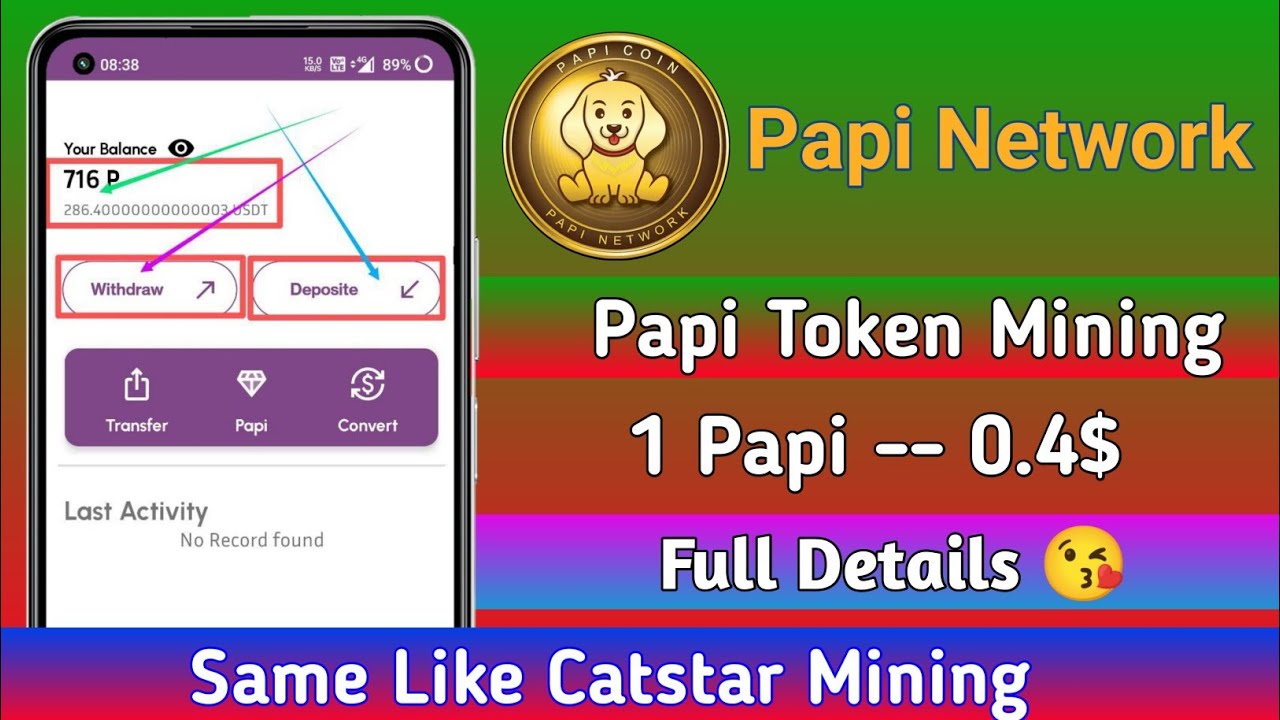 Papi Network Mining | Same Like Catstar Mining | Daily 28$ Earning | Full Details 😘 - YouTube