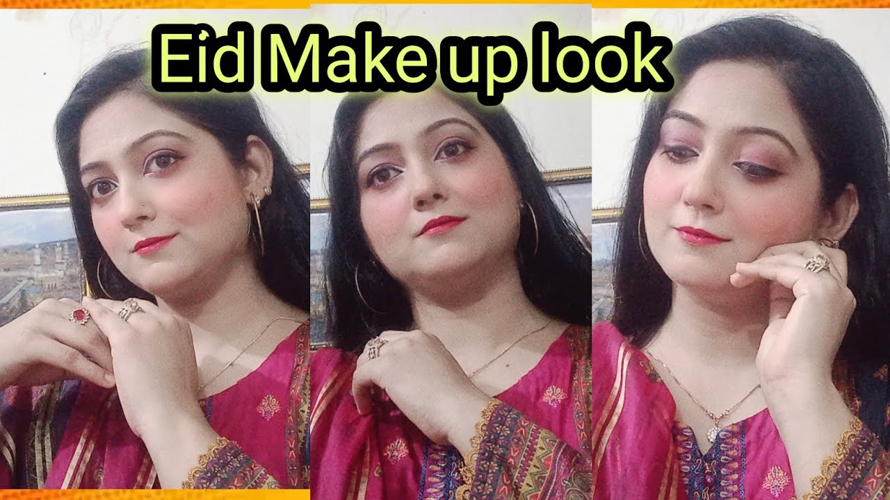 Eid make up look 2023 l simple makeup tutoria l zobia Malik vlogs - YouTube