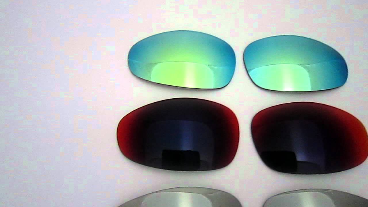 LINEGEAR Polarized Red Mirror,Turquoise Blue & Silver Mirror for Oakley ...