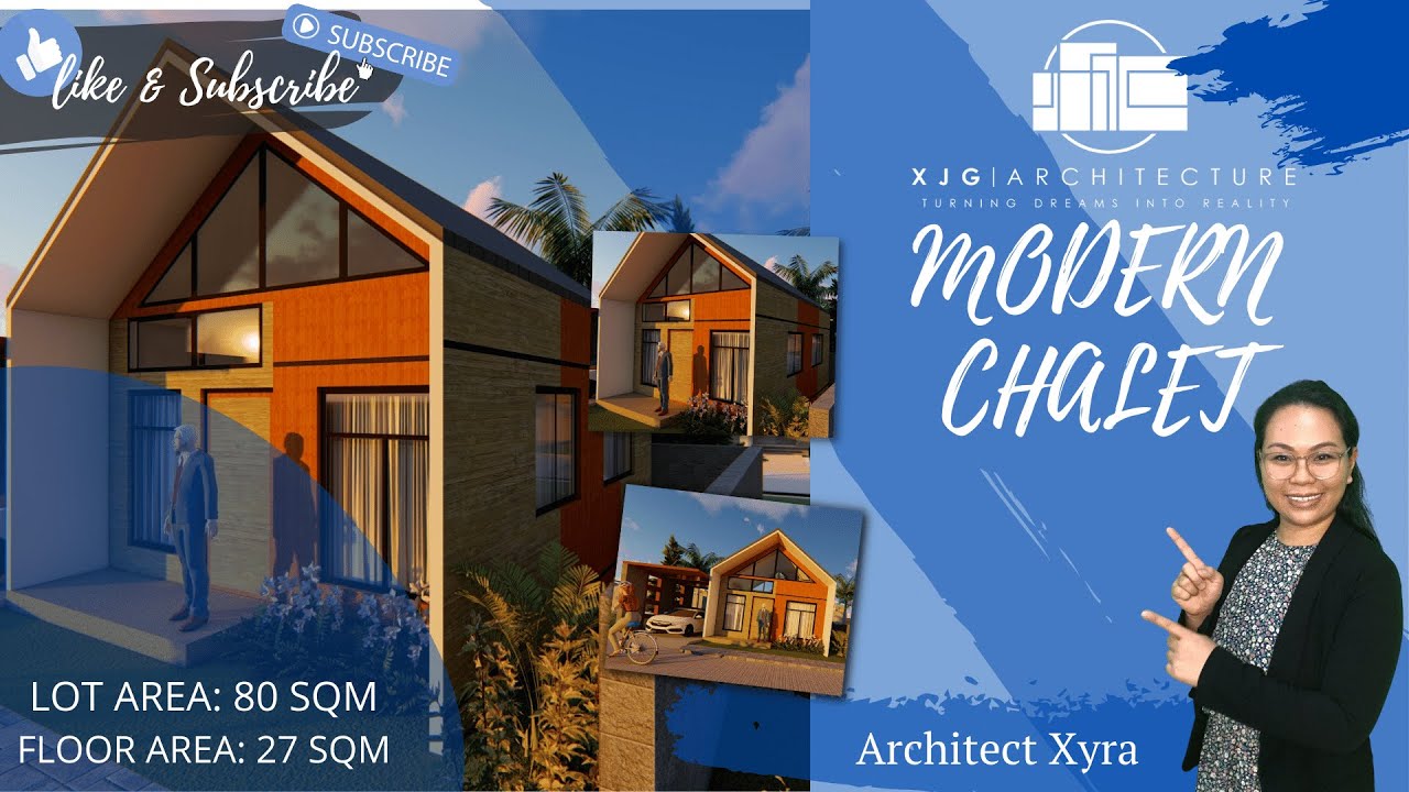 Modern Chalet Bungalow House | 80 square meter Lot Area - YouTube