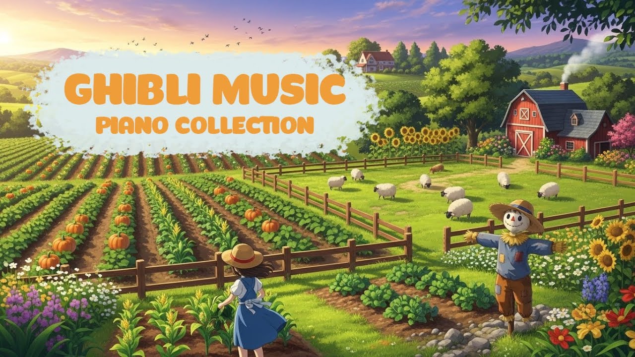 Ghibli Peaceful Breeze Piano 2025 🍃 Soft, Serene BGM for Study ...