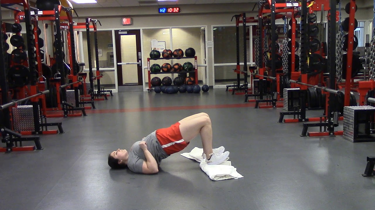 Towel Leg Curl - YouTube