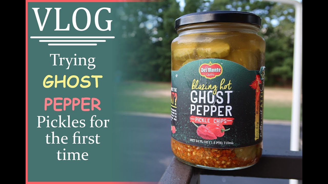 Trying Ghost Pepper Pickles For the First Time - YouTube