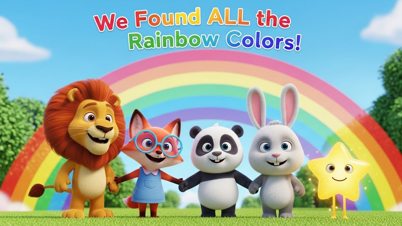 The Color Song (Polly's Rainbow Hunt!) | Learn Colors | Kidlet Cartoons ...