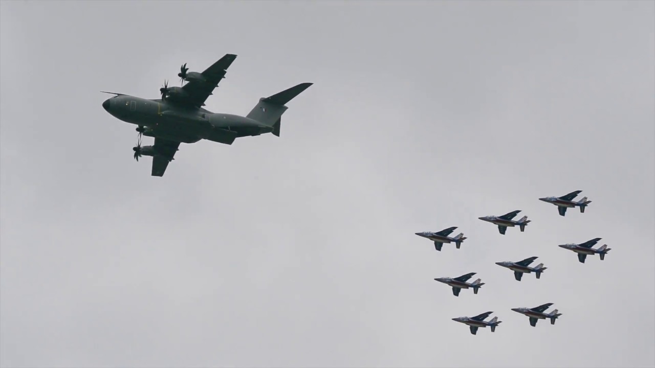 French fighter jets flyover NY New York City, USA - YouTube