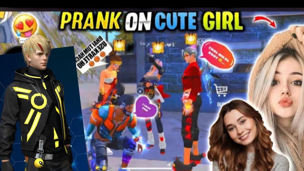 Prank On Cote Girl 😀 Cs Rank Push With Girl _ Cs Rank Push Gameplay ...