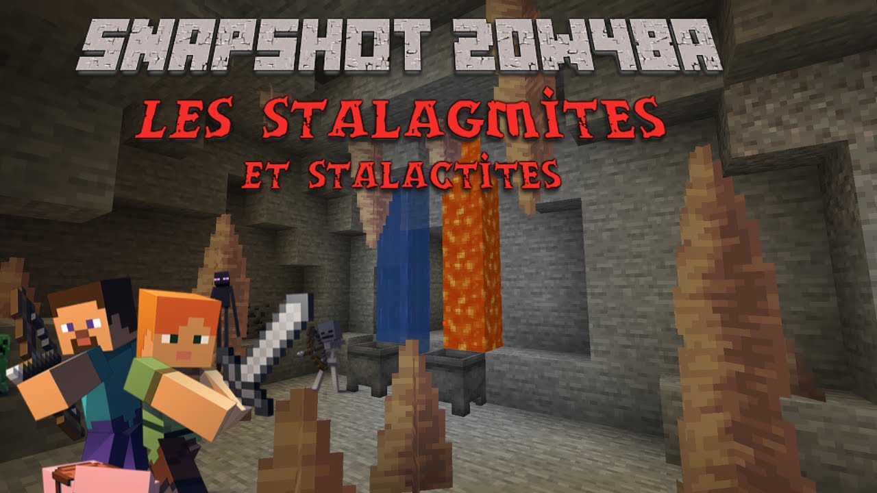 Minecraft 1.17 Snapshot 20w48a - Les Stalagmites et Stalactites ! - YouTube