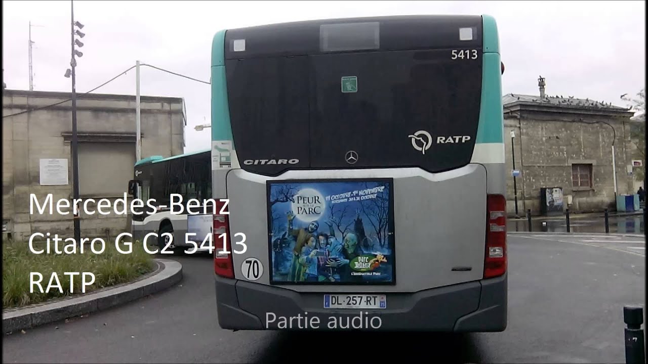 Mercedes-Benz Citaro G C2 de la RATP Ligne 170 5413 - YouTube