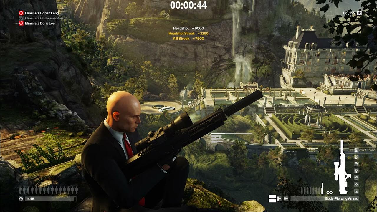 Hitman 3 | Sniper Assassin - Himmelstein (The Last Yardbird) - SA in 01:06.672 (1,963,214 score ...