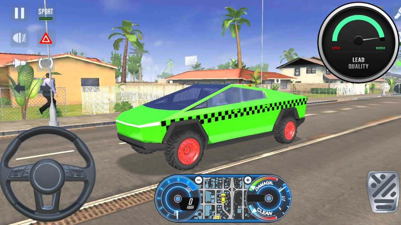 Tesla Cyber Truck Cab Driving - Taxi Simulator Evolution 2022 - Android ...