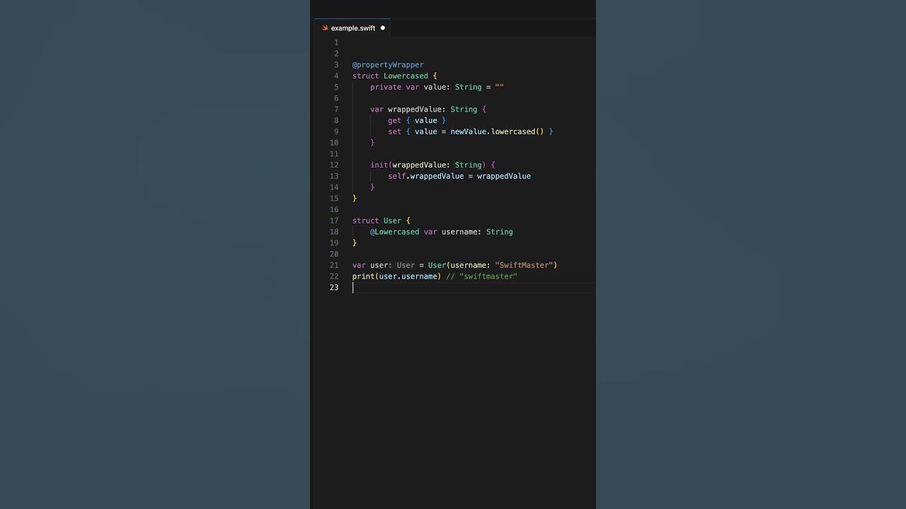 @propertyWrapper #swiftcode - YouTube