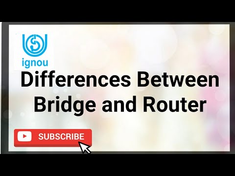 Difference between bridge and router, Bridge, Router - YouTube