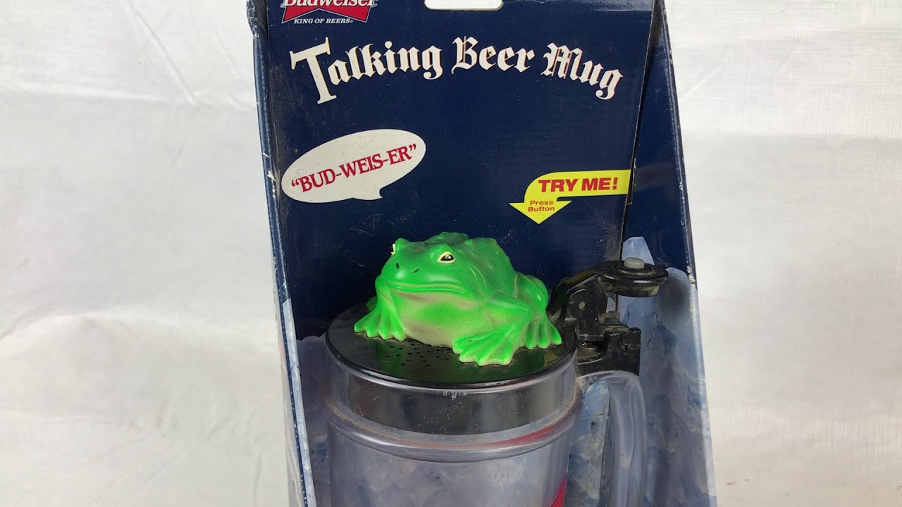 Budweiser Frog - Talking Beer Mug - In original packaging! Awesome Gift ...
