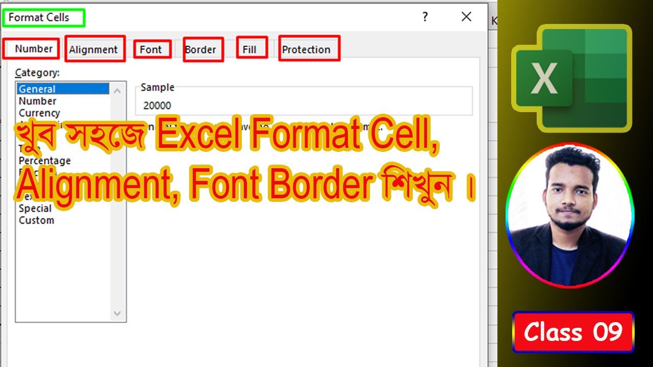 Excel Formatting, Excel Format Cell, Excel Numbering, Excel Alignment ...