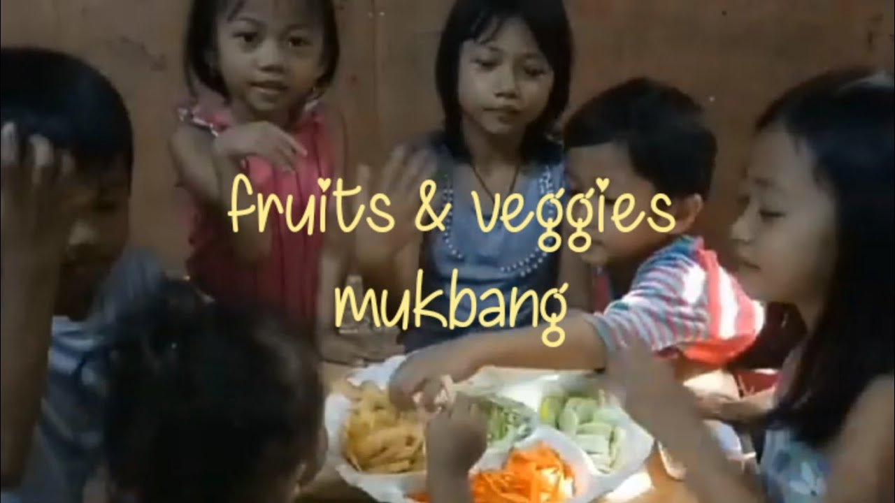 Fruits & veggies Mukbang!😋 | 6 kids eating fruits and veggies #mukbang ...