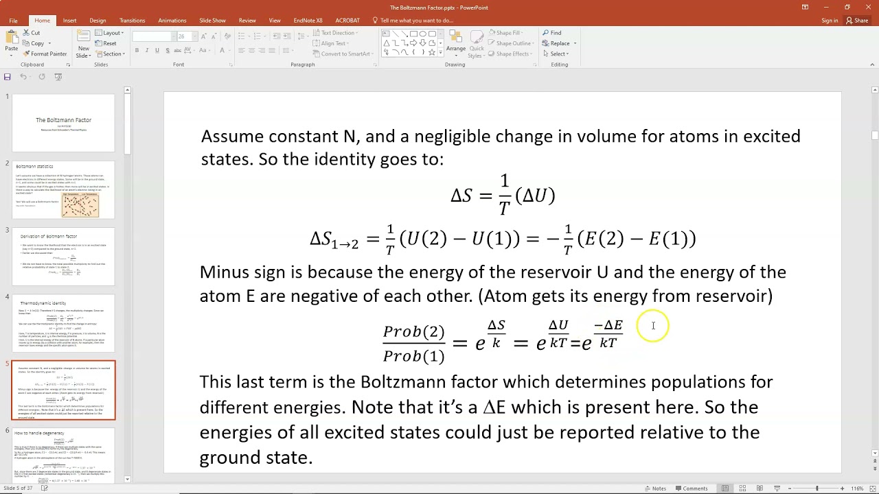 Boltzmann Factors - YouTube