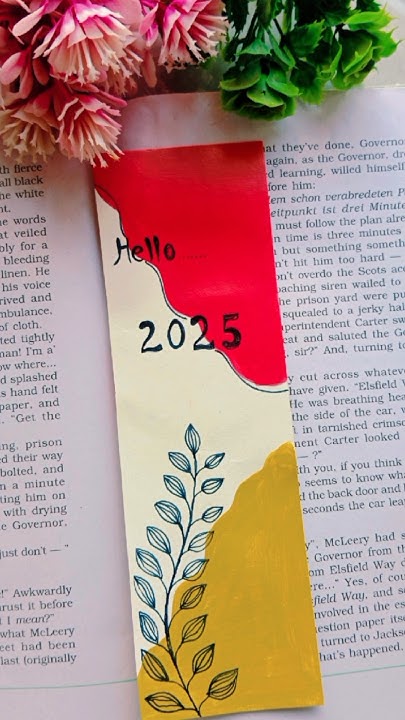 New year /2025 boho bookmark painting #newyear #2025 #boho #bookmark # ...