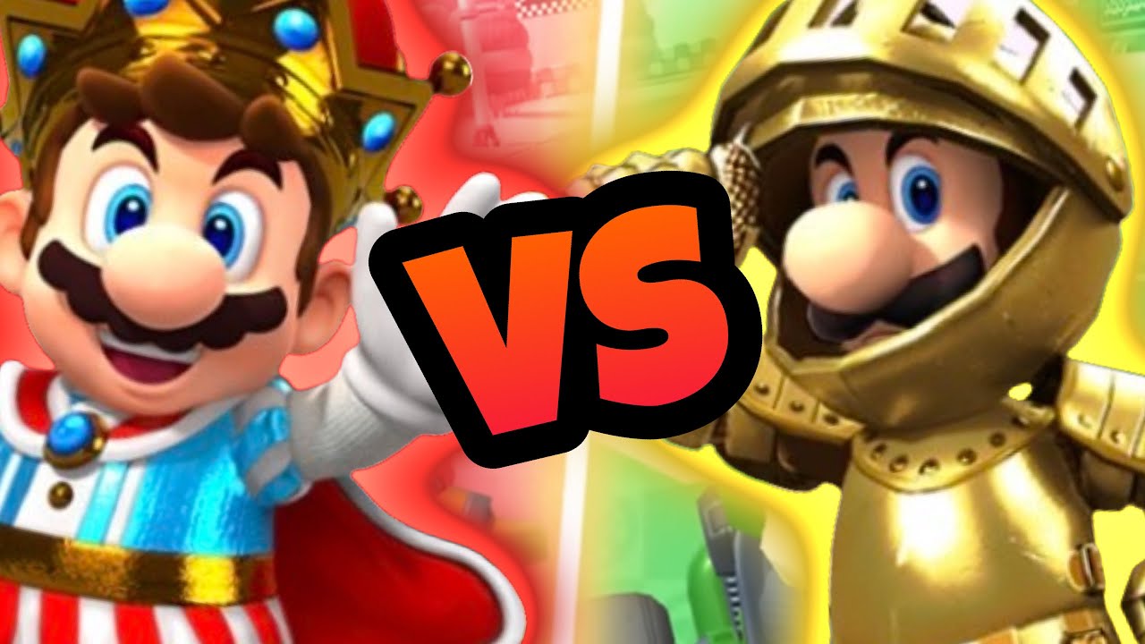 GOLD KNIGHT LUIGI comes with COIN BOX! | Mario vs. Luigi Tour [REACTION ...