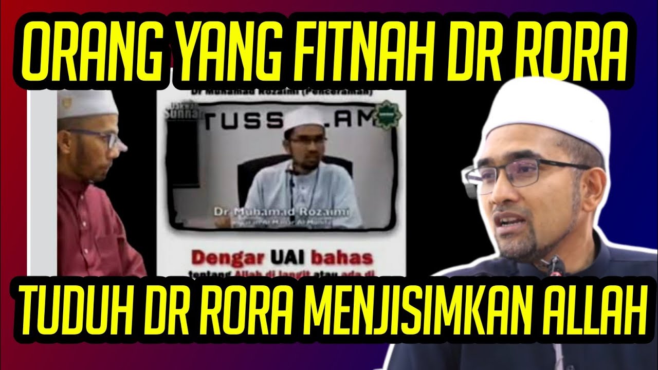 ADA ORANG YANG FITNAH DR RORA TUDUH DR RORA MENJISIMKAN ALLAH - YouTube