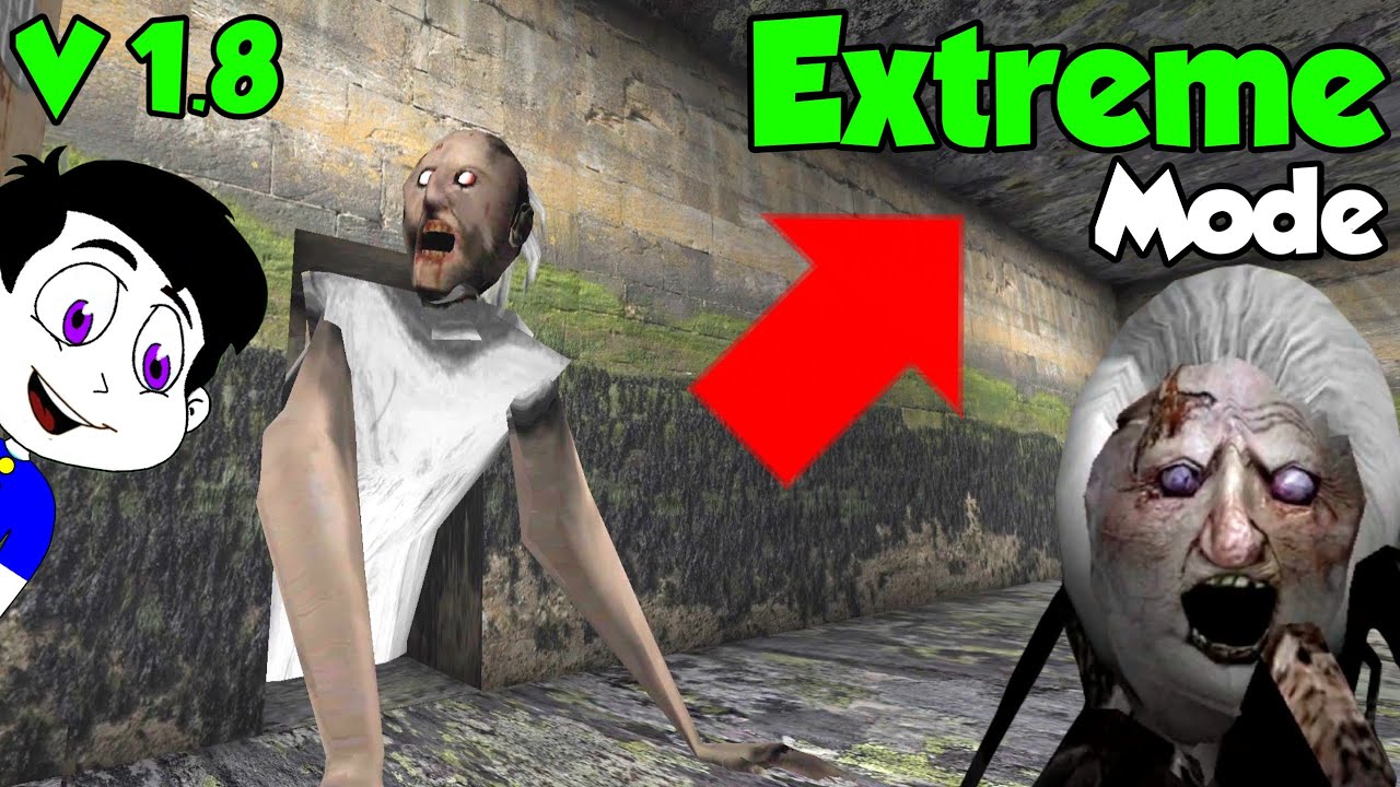 Granny Ban Gayi Flash 😱 | Granny Version 1.8 In Extreme Mode | Granny Extreme Mode Sewer Escape ...