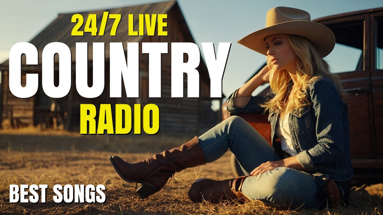 COUNTRY MUSIC RADIO 🤠🎸 Live Streaming Non-Stop Country Music 🐴🌵👢 Best ...