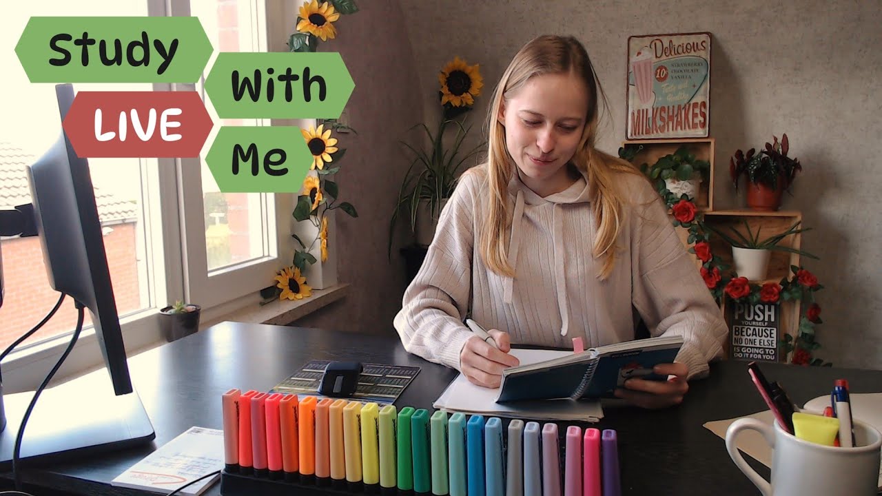 Study with me live 6 HOURS | Study motivation | 50/10 Pomodoro - YouTube